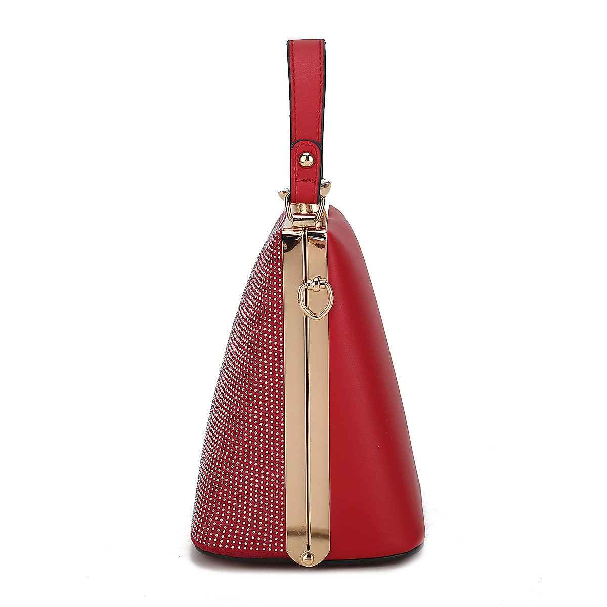 MKF Collection Clutch Bag for Women Crossbody Sparkly Rhinestones Classic Evening Wedding Party Purse