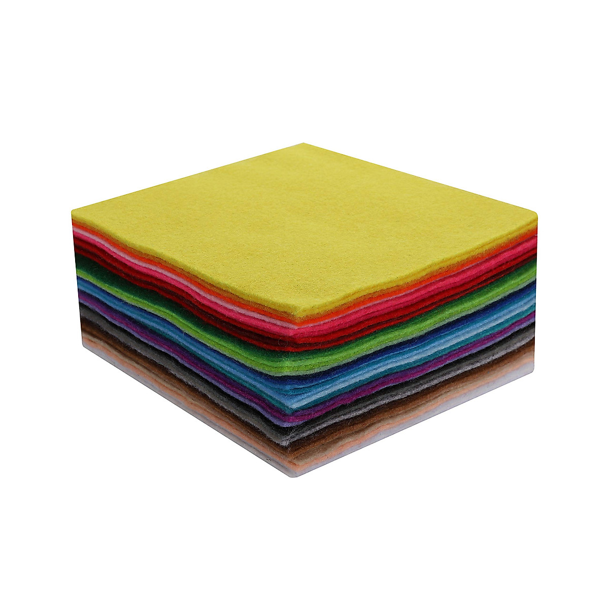 Felt Sheets - Multi Color Variety Pack - 40 Pieces - 15 cm x 15 cm (6 inches x 6 inches) - Felt Pieces - Felt Squares - 1.4mm Thickness - Soft Felt - DIY Fabric Squares
