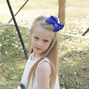 CN 20pcs 4" Hair Bows for Toddler Girls, Grosgrain Ribbon Pigtail Bows Alligator Clips Hair Accessories for Baby Girls Infants Teens Kids Children