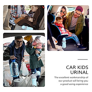 NUOBESTY 1pc Creative Portable Urinal Bottle Car Potty Kids Travel Urinal Baby Child Potty Urinal Emergency Toilet for Camping Outdoor Car Travel and Kid Potty Pee Training