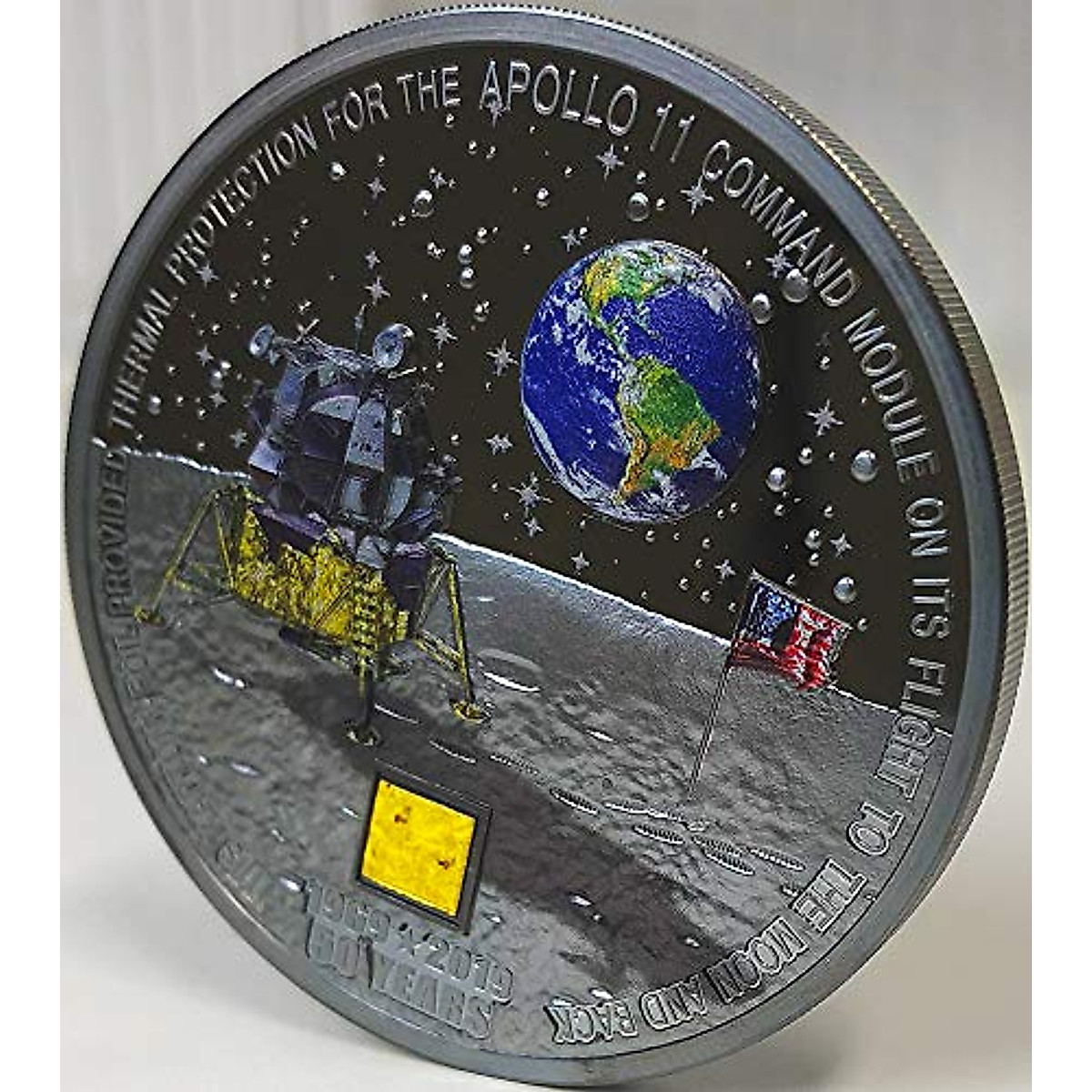 2019 DE Modern Commemorative PowerCoin Moon Landing Apollo 11 50th Anniversary 3 Oz Silver Coin 20$ Cook Islands 2019 Proof
