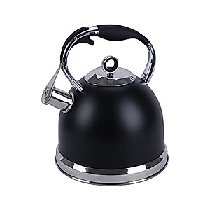 Foedo Tea Kettle, 3 Quart Whistling Tea Kettle for Stovetop with Cool Grip Ergonomic Handle, Food Grade Stainless Steel Tea Pots for Stove Top, Gas Electric Applicable