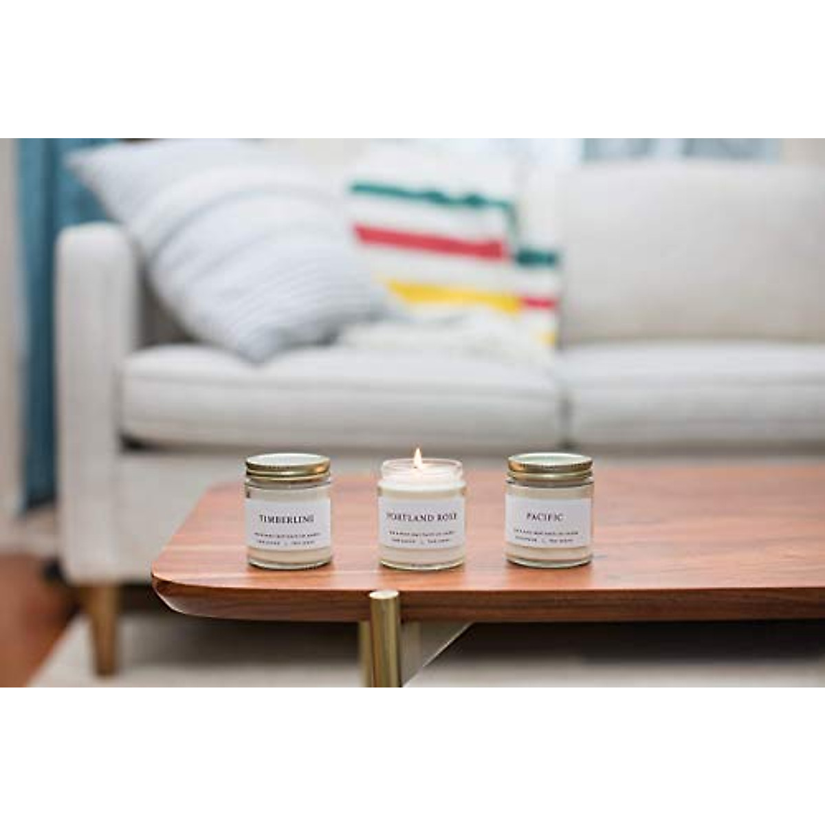 Wax & Wane Northwest Scented Candle Gift Set - 4 Oz Soy Candles Gifts For Women And Men For Home Décor, 25+ Hours Aroma Candle Set, Candles For Gifts Hand Made In The USA From 100% Natural Soy Wax