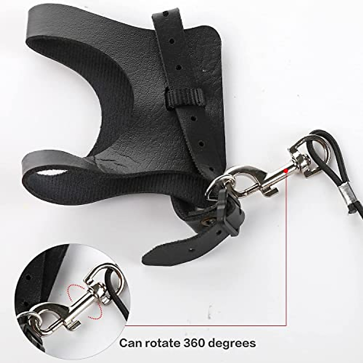 Pet Parrot Bird Harness and Leash, Adjustable Bird Harness Leash for Trainning, Black Fashion Vest, Suitable for Cockatiel,Parrot,Parakeets Conures, Macaws, Parrots, Love Birds，Finches (S)