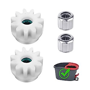4Pcs Spin Mop Replacement Parts, Easy Mop Pedal Broom Spin Replacement, Spin Bucket Mop Clutch Bearing Gear Sprockets Repair Replacement for O-Cedar, Vileda and More Rotation Mop