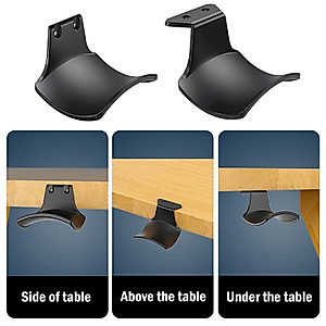 SIROLISA 2-Pack Never Fall Headphone Hooks Hanger Wall Mount, Headset Holder Stand for Universal Gaming Headset Airpods Max Sony Bose Beats, Strong Adhesive by Screws