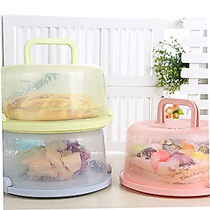 FELTECHELECTR Kitchen Cake Boxes with Lids Fridge Storage Organizer Food Storage Box with Handle