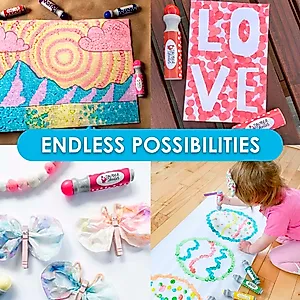 Dauber Dawgs Washable Dot Markers for Toddlers - Bingo Markers for Dot Art w/ PDF Activity Books, Dot Paints Washable for Kids, Bingo Dabbers Dotters & Dobbers, Holiday Gifts Daubers, Dot Painting
