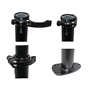 homcare Metal Hoof Stand with Adjustable Height Hoof Jack Farrier Stand Horse Hoof Stand Black