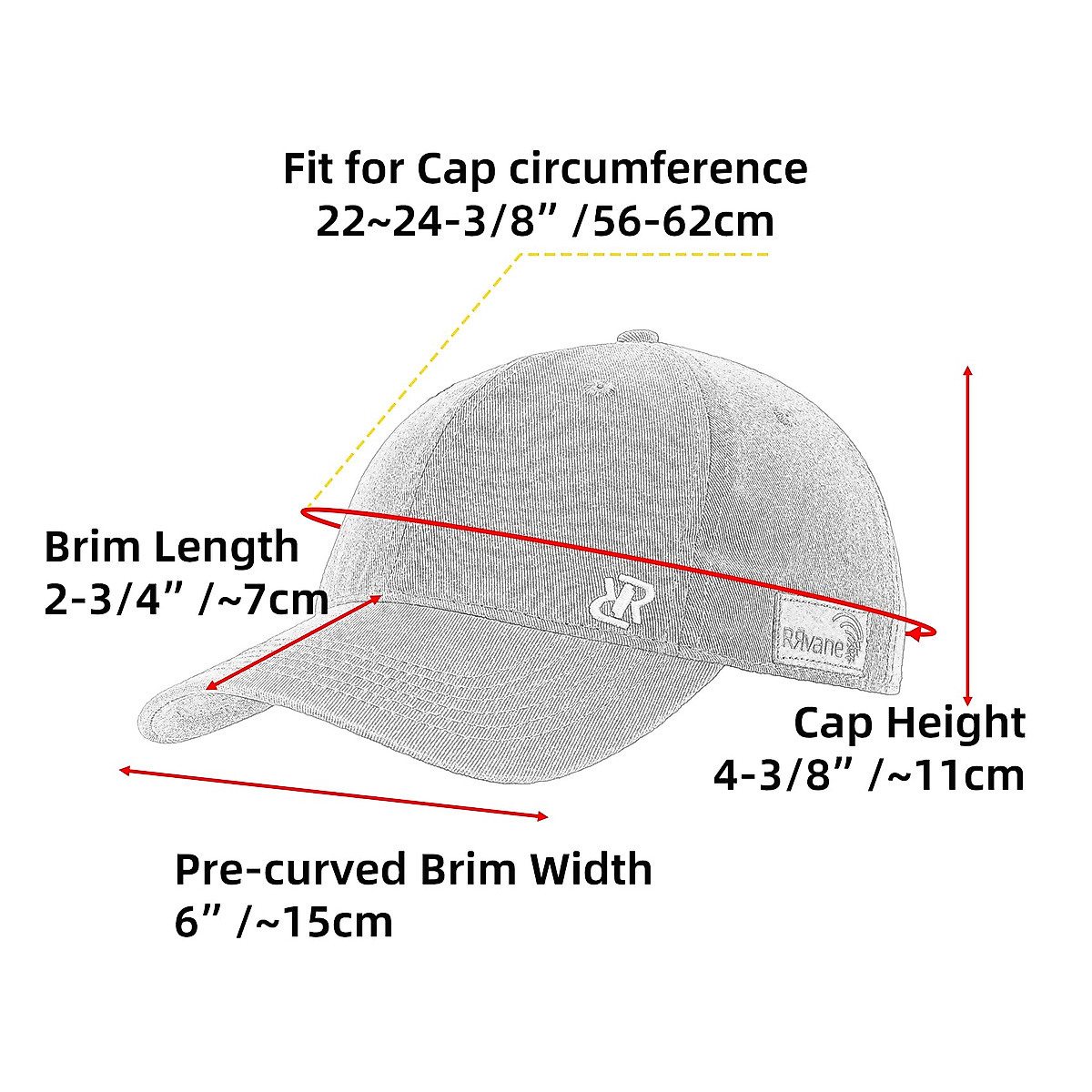 Vintage Washed Twill Cotton Dad Hat - Soft Unstructured Adjustable Baseball Cap