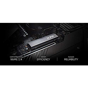 XPG GAMMIX S70 2TB M.2 2280 PCIe Gen4 x4 NVMe 1.4 7400/6800/s Internal SSD (AGAMMIXS70-2T-C)