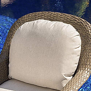 Christopher Knight Home 302169 "Liam CKH Outdoor Individual Items, 2-Pcs Set, Brown/Ceramic Grey