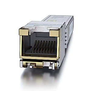 10Gtek 𝟭𝟬𝗚𝗕𝗮𝘀𝗲-𝗧 SFP+ to RJ-45 Transceiver, 10Gbe SFP+ Copper Ethernet CAT6a Module, up to 30m, for Cisco SFP-10G-T-S, Ubiquiti UniFi UF-RJ45-10G, Fortinet, TP-Link TL-SM5310-T and More