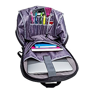 Case-It The Classic Laptop Backpack, Fits 13 Inch and Some 15 Inch Laptops, Blue (BKP-303-BLU)