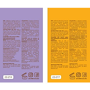 Lubilicious Cooling Lube & Warming Lube Combo Pack - Lube for Couples - Personal Lube for Men & Women - Lube for Couples - Personal Lubricant for him & Lube for Her 6.4 oz