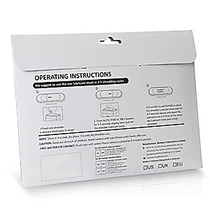 Bonsaii Paper Shredder Lubricant Sheets, 24-Pack (8.4 x 5.9 inch/Piece)