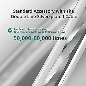 CCA NRA in Ear Monitor Earbuds Musicians Wired in-Ear Earphones Isolation Headphones for Cellphones Laptops Tablet Telephones, Gaming, Video, Music, Calling (Cyan, Without mic)