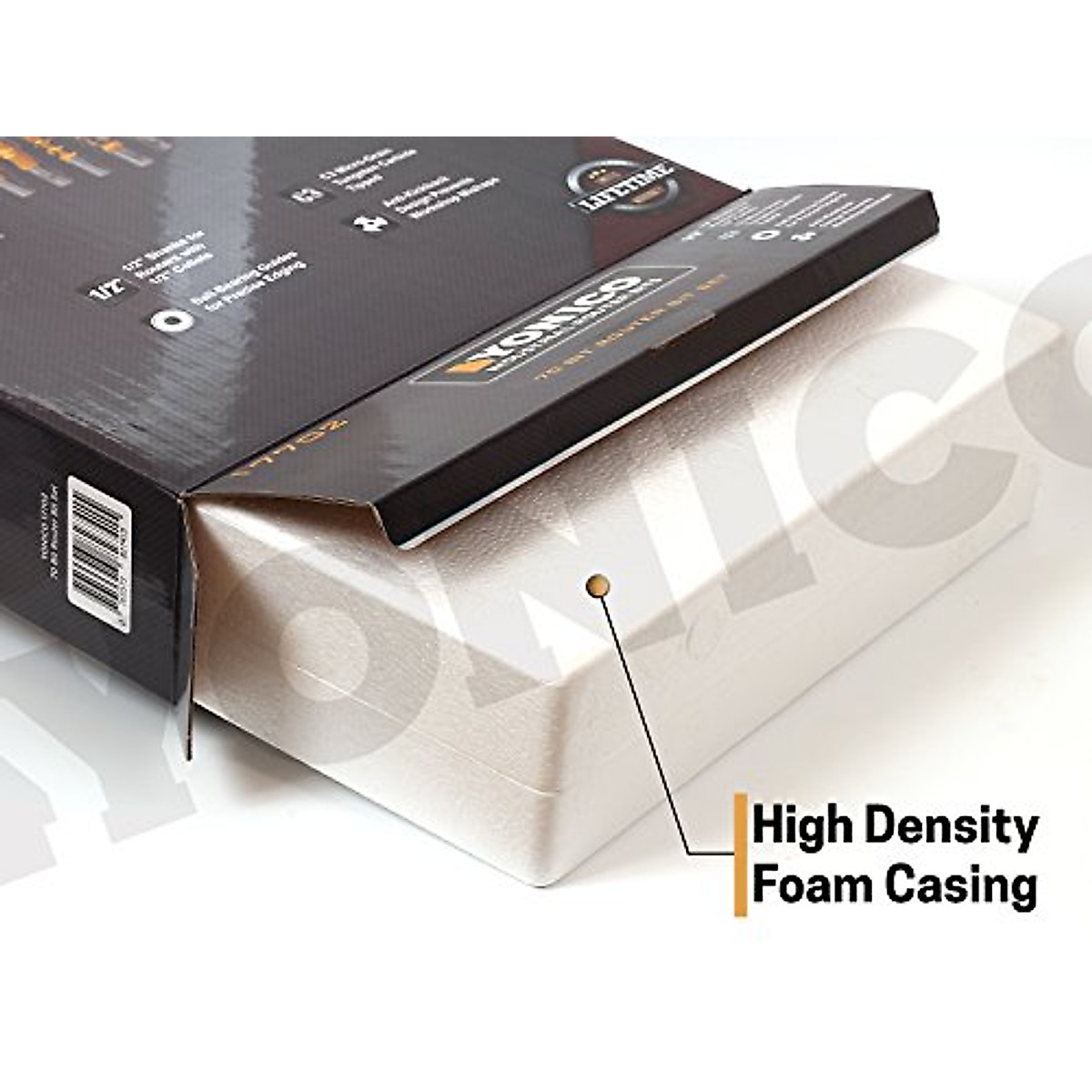 YONICO 70 Piece Set Router Bits 1/2 Shank- Tungsten Carbide Router Bit Set | Professional Wood Router Bits 17702