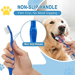 VVHOMIFE Comfort Grip Canine Toothbrush for Large Dogs - Ergonomically Designed for Easy Dental Care for Large Dogs Dog Dental Cleaning - L