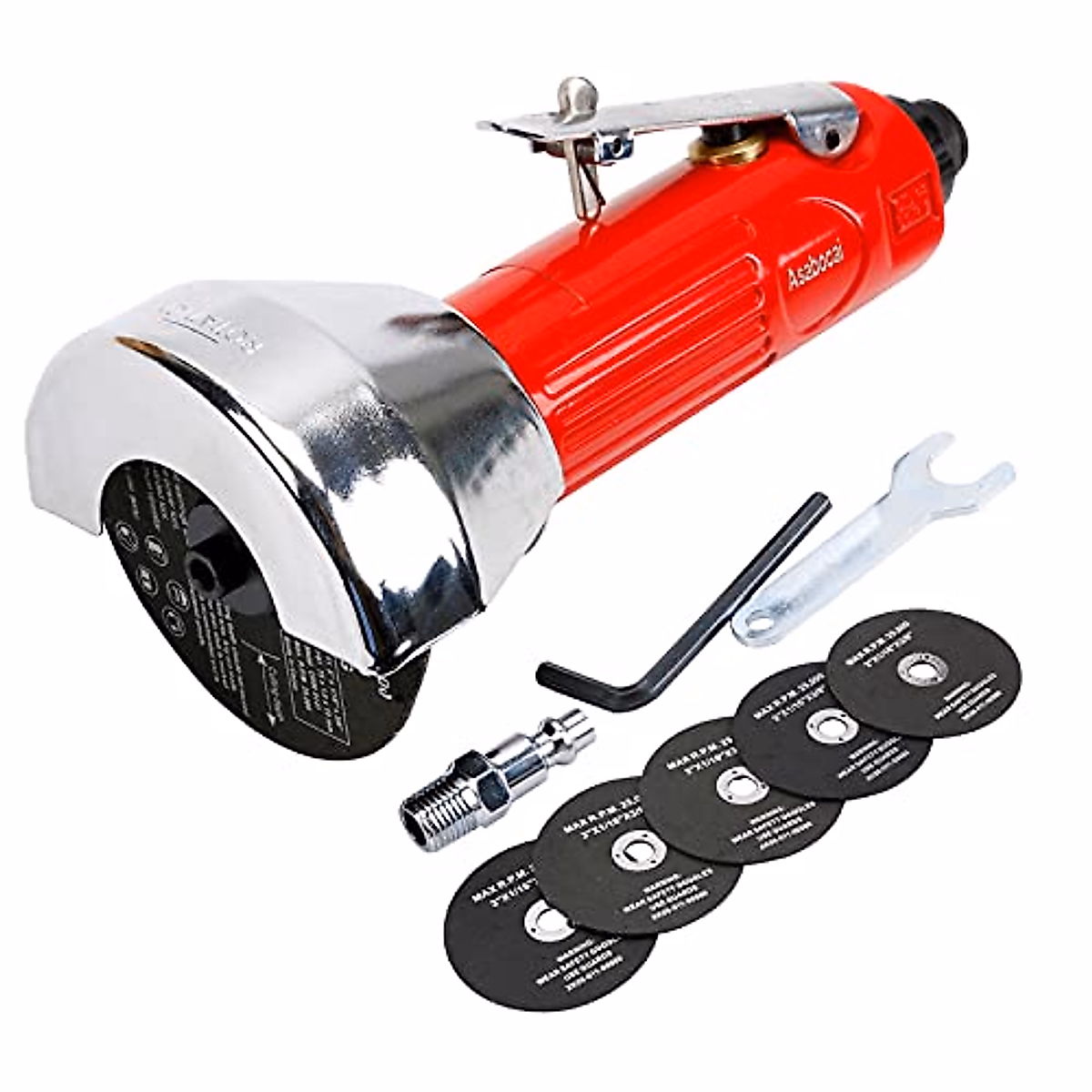 3inch Air Cut Off Tool,Angle Grinder Pneumatic Cutting Machine With 6-Pieces 3" Cutting Disc Set
