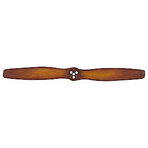 Amazon Brand – Stone & Beam Vintage Airplane Propeller, 46.5"W, Brown