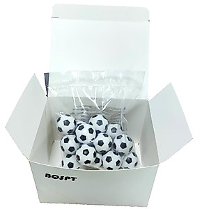 BQSPT 32mm Foosball Balls Foose Balls Table Soccer Game Replacement Foosballs 16pcs,Foosball Balls Official 32mm Mini Table Footballs Ball Accessory Black(16 Pack)