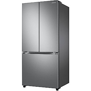 SAMSUNG RF18A5101SR 18 cu. ft. Smart Counter Depth 3-Door French Door Refrigerator in Stainless Steel