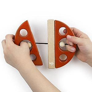 Tegu Swivel Bug Magnetic Building Block Set, Poppy Red