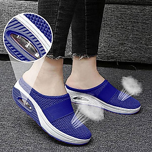 viyabling 2022 Spring Women Sneakers,Womens mesh air Cushion Slip-on Walking Shoes Orthopedic Diabetic Casual Walking Shoes Slip on