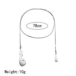 Holibanna Wireless Headset Compatible for Airpods Chain Strap Earphone Anti Lost Sweater Chain Necklace Sports Neck Around Cord Compatible with Wireless Earphone () Beauty Tools + Accessories