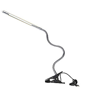 LED Clip Table Lamp - Portable Flexible Neck Desk Light for Tattoo/Manicure/Makeup USB Interface(Champagne Gold)