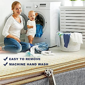 TurKas Personalized Bench Cushion, Custom Window Seat Cushion, Chair Pad for Outdoor Indoor Furniture, Optional Fabric Waterproof Leather Linen Fabric Piping