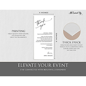 All Ewired Up Wedding Thank You Note, Printed Personalized, Place Setting, Thank You Card, Wedding Thank You Note, Table Thank You Card, Greenery, Eucalyptus