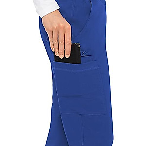 Med Couture Touch Women's Yoga 2 Cargo Pocket Pant, Royal, Medium