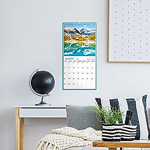 2023 Wall Calendar - National Parks Wall Calendar 2023-2024, Jan 2023 - Jun 2024, 24" x 12" (Open), Calendar with Hanging Hook, Blocks and Holidays - National parks with breathtaking photographs