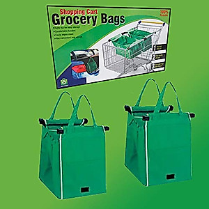 Kole Imports 2-Pc Reusable Shopping Cart Grocery Bags