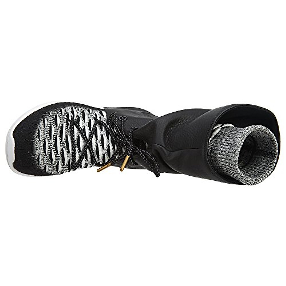 Nike Womens Roshe Two Hi Flyknit Trainers 861708 Sneakers Boots (UK 4 US 6.5 EU 37.5, Black White 002)