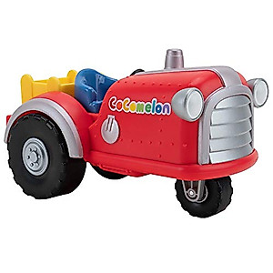 CoComelon Official Musical Tractor w/Sounds & Exclusive 3-inch Farm JJ Toy, Play a Clip of “Old Macdonald” Song Plus More Sounds and Phrases