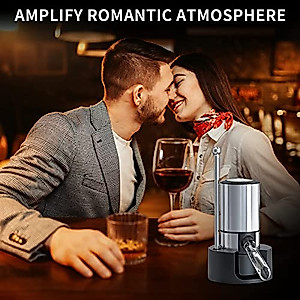 Electric Wine Aerator Pourer Automatic Wine Dispenser Pump with Retractable Tube for One-Touch Instant Oxidation Smart Wine Aerator Decanter for Travel/Home