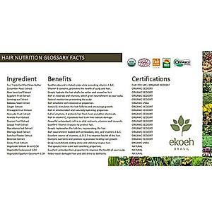 Hair Color EKOEH BRASIL Cream Black, PPD FREE, VEGAN 2.7fl.oz