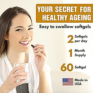 AJAXERRUE 1400 mg Liposomal Glutathione, Superior Absorption Complex Reduced Glutathione Supplement with Vitamin C, Hyaluronic Acid, Master Antioxidant for Liver Detox, Brain, Skin, 120 Softgels