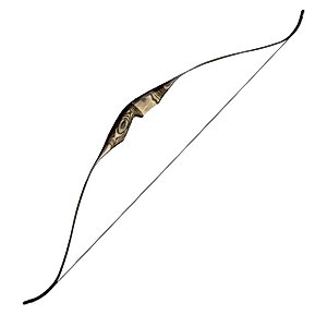 SAS Gravity 60" One-Piece Hunting Recurve Bow Wooden Traditional (55lbs, Right)