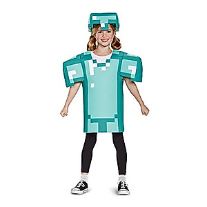 Armor Classic Minecraft Costume, Blue, Large (10-12)