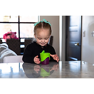 O-Sip! Silicone Sippy Lids (Pack of 3) - Spill-Proof Fun for Families! - BPA-Free, Fits on Glasses, Mason Jars & Cups - Reusable, Durable, & Kid-Friendly (Colors: Red, Green, Blue) - ModFamily