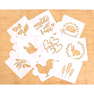 Vie De Pain- Sourdough Bread Baking Kit! Beautiful Sourdough Starter Jar, Sourdough Crock with Thick Artisan Bread Stencils to make the Perfect Sourdough Bread! Premium Quality for Bread Enthusiasts!