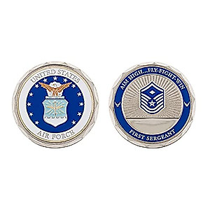 United States Air Force USAF First Sergeant Rank Challenge Coin