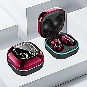 Wireless Earbuds Bluetooth Earphone in Ear Light-Weight Headphones Built-in Microphone Immersive Premium Sound with Charging Case (Purple)