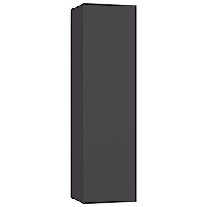 BynJoo Floating TV Stand with Storage Shelves,TV Entertainment Center,Wall Storage Cabinet,for Tv Units,Bathroom,Bedroom,Living Room or Office.Grey(12" x 11.8" x 43.3")