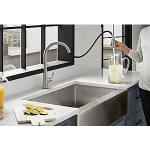 KOHLER Simplice Response Touchless Pull Down Kitchen Faucet in Stainless Steel, K-22036-VS