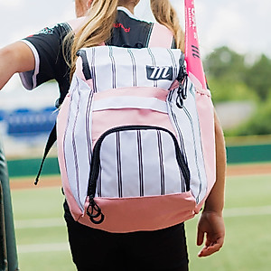 Marucci Unisex Kid's Foxtrot T-Ball BAT Pack, White/Black/Pink, 11.5" W x 8" D x 15.5" H